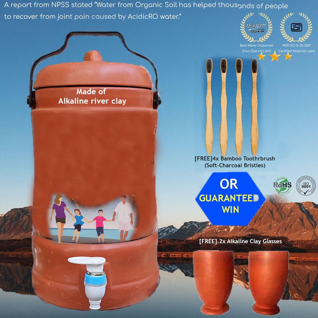 Gravity based Alkaline Clay Water Filter | Natural Water Purifier for ...